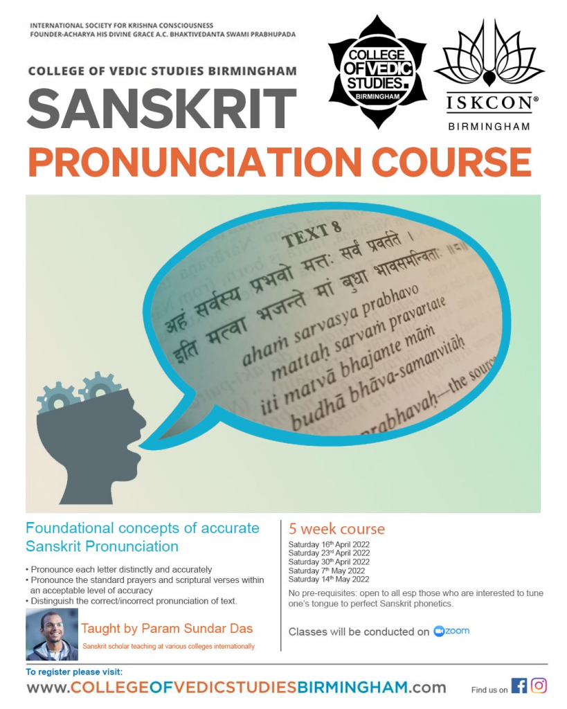Sanskrit Foundation – College of Vedic Studies Birmingham